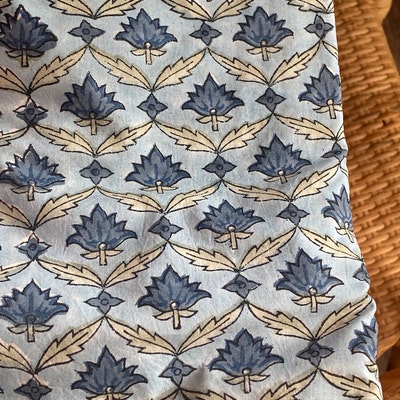 Geometric Print Cotton Fabric Block Print Fabric - Etsy