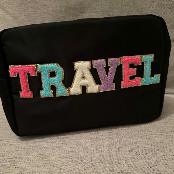 Custom Embroidery Simple Practical Flowe/large Capacityr Makeup Bag ...