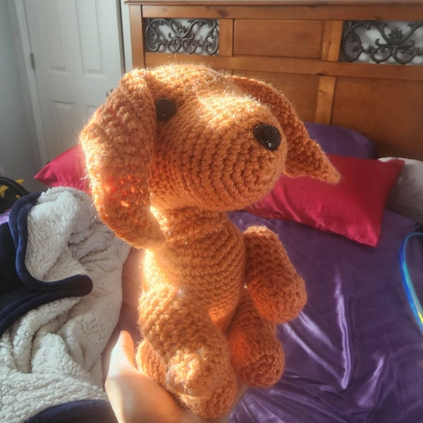 Dachshund Crochet Pattern, Stuffed Dog, Dog Toy, Plush Pattern ...