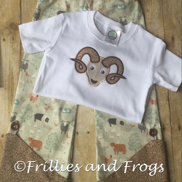 Ram Applique Digital Machine Embroidery Design 4 Sizes, Ram Applique ...