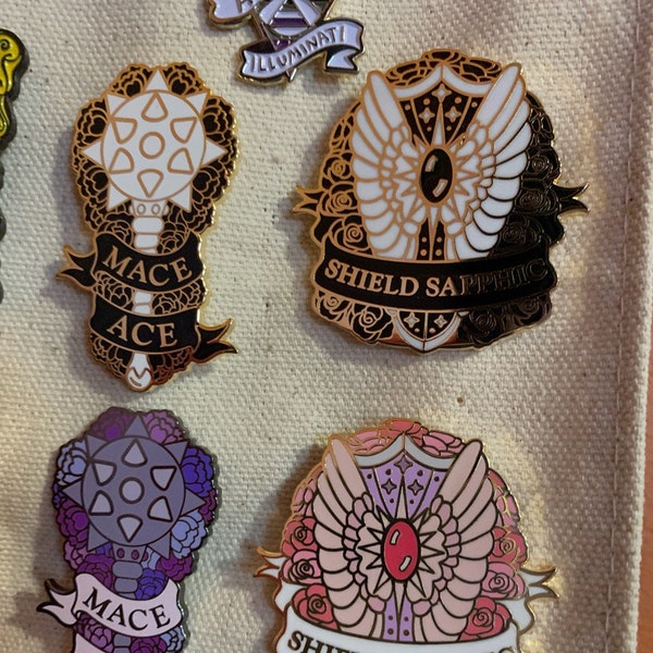 Mace Ace Enamel Pin - Etsy