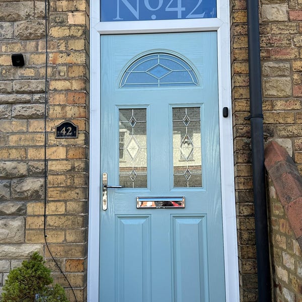 Premium Elegant Fanlight Door Numbers Etched Glass House Numbers ...