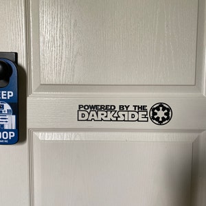 Powered By Dark Side Star Wars decal window sticker Darkside | Etsy