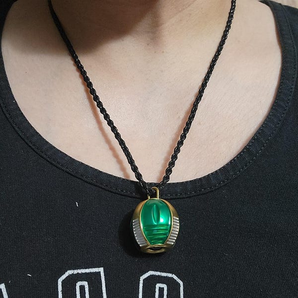 Power Rangers Ninja Storm Metal Amulet Gift for Green Ranger Samurai ...