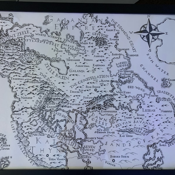Custom Fantasy Map - Etsy