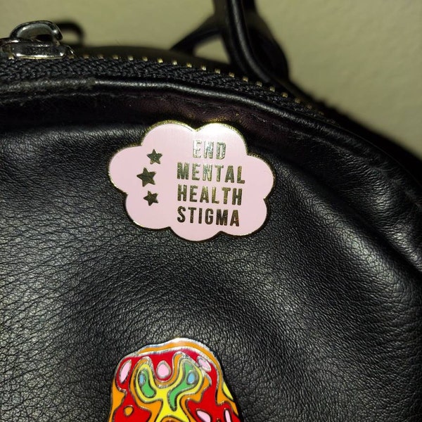 End Mental Health Stigma Enamel Pin / Mental Health Awareness Pin ...