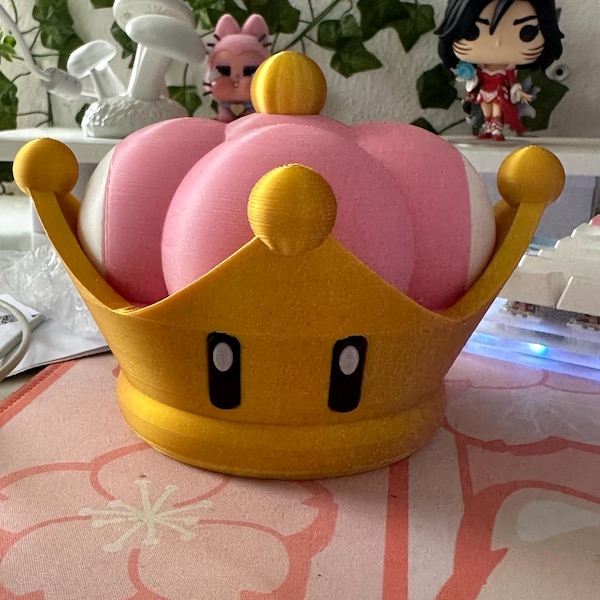 King Boo Super Mario Bros Cosplay Crown Replica With Removable Magnetic ...