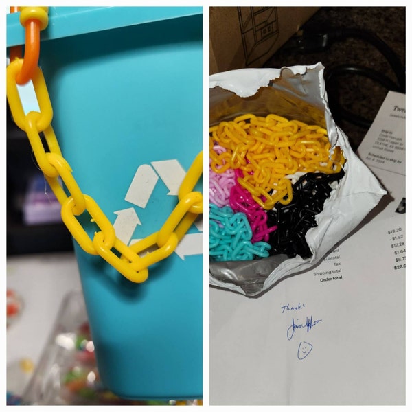 Goat Collar Plastic 6mm Chain With Metal Quick Link 20, 28 and 36 - Etsy