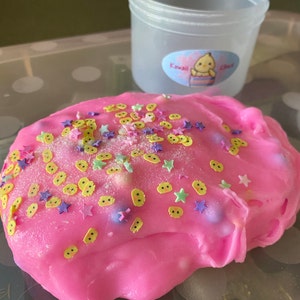 Sea Glass Clear Slime / unscented / kawaii seashell charm / | Etsy