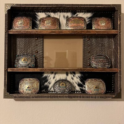 12 Count Belt Buckle Display, Gator, Dark Antique ASH BROWN - Etsy