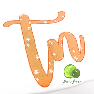 Summer Raggy Script Applique Machine Embroidery Font Alphabet 4 Sizes ...