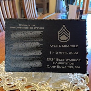 USMC Interchangable Name Plate and Rank. Perfect Addition to Any Marine ...