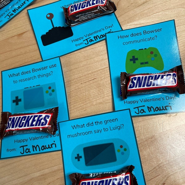 Video Game Valentines Printable, Gamer Valentines Day Cards for Kids ...