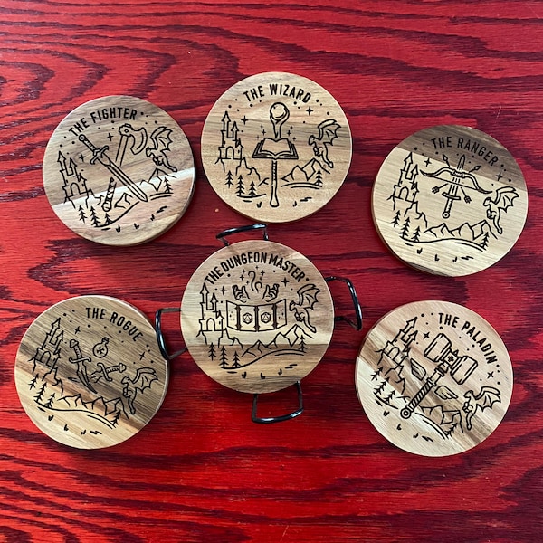 Dungeons & Dragons Sticker Pack, Dnd Class Sticker Bundle, Dungeon ...