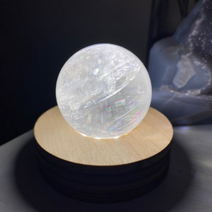 Crystal Light Stand // MADE TO ORDER // Crystal Lamp // Led Light ...