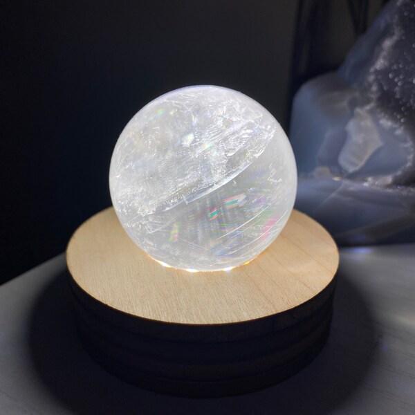 Crystal Light Stand // MADE TO ORDER // Crystal Lamp // Led Light ...