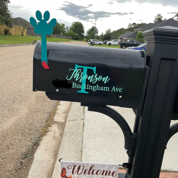 Mailbox Decal Personalized Name and Address Vinyl Decal Family Name and ...