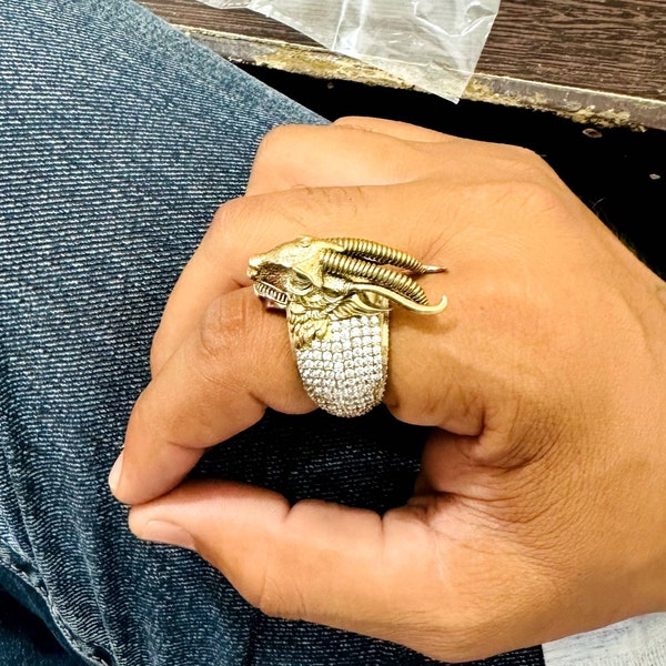 Dragon Ring ,godzilla Ring Head, Godzilla Sterling Silver Ring, Animal ...