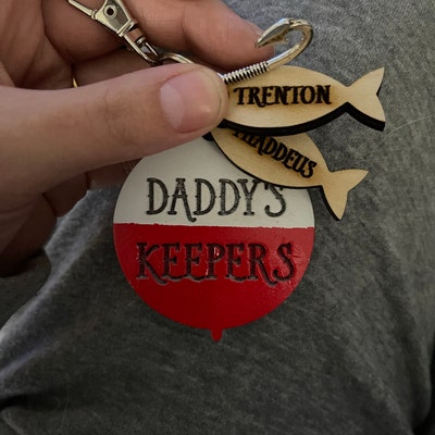 Ships in 24hrs Bobber Fishing Keychain for Dad-best Catch - Etsy
