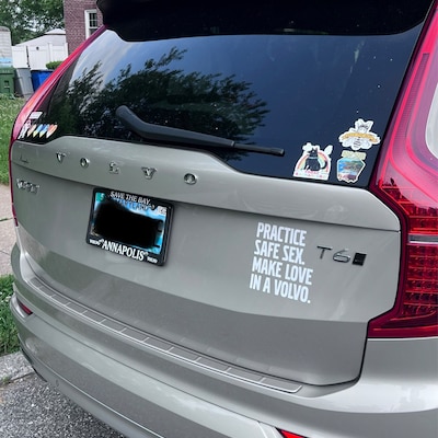Stickers for Volvo, Volvo Car Sticker, Safety First Thrills Second ...