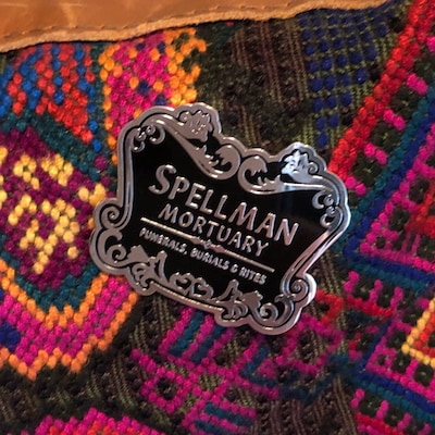 Spellman Mortuary Sign Enamel Pin - Etsy