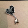 SPIDERWEB ENAMEL PIN, Spider Pin, Web Pin, Spider Web Pin, Horror Pin ...