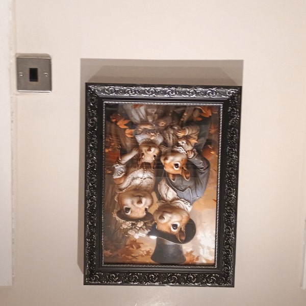 Victorian Squirrel Family Regal Fine Art Giclee, Baroque Painting Wall ...