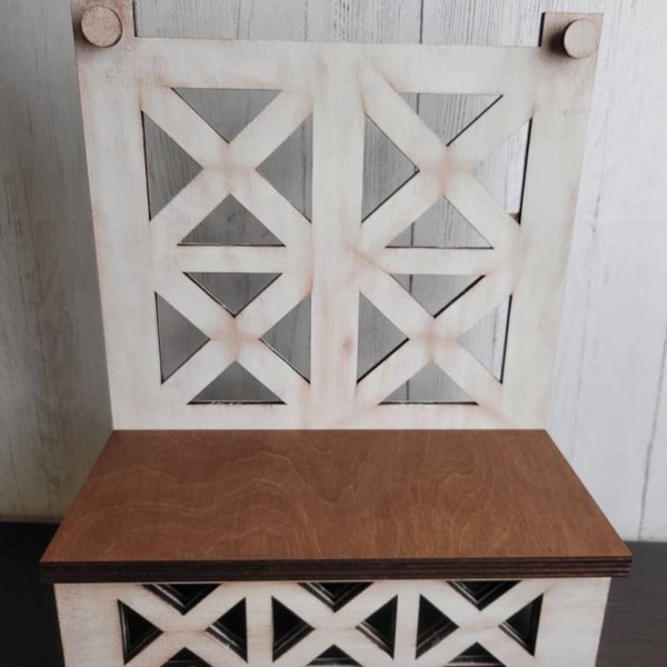 Farmhouse Chair Display Stand SVG | Display Bench SVG | Laser Cut File ...