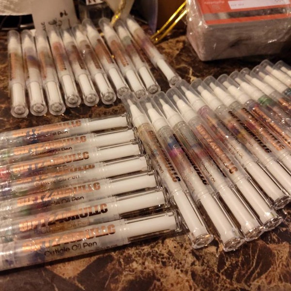 Custom Clear Foil Cuticle Oil Pen Labels - Etsy