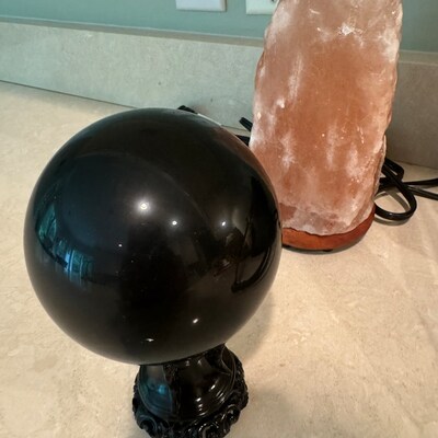 Natural Red Mahogany Obsidian Sphere Obsidian Ball Crystal Sphere 100mm ...