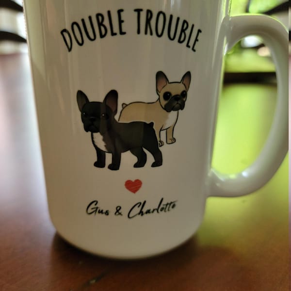 Custom French Bulldog Mug, Personalized Frenchie Mug, Frenchie Gift ...