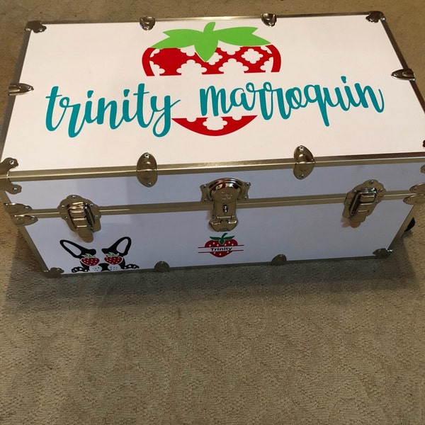 Camp Trunk Vinyl Decal Decor - Camp Trunk Sticker - Personalized Camp ...
