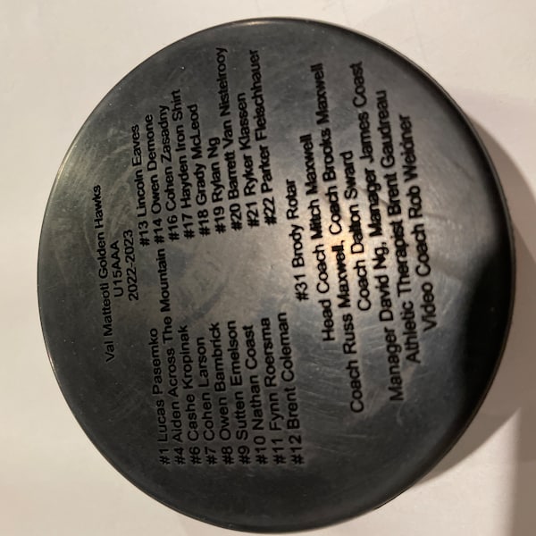 Personalized Custom Engraved Hockey Pucks - Etsy