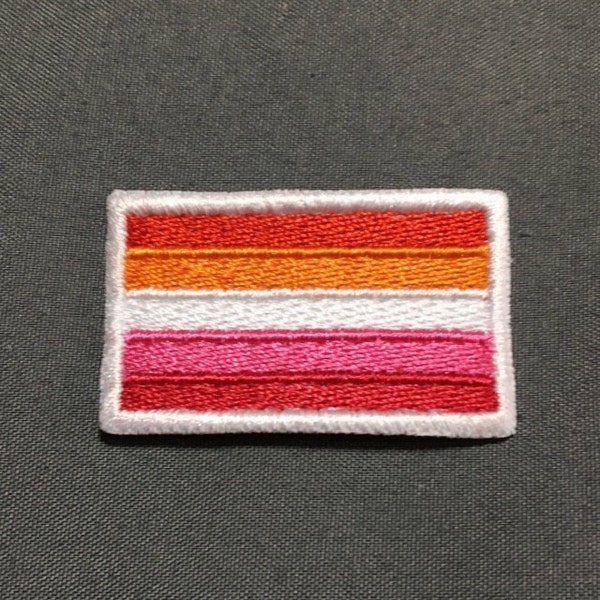 New Lesbian Gay LGBTQ Pride Flag Embroidered Patch - Etsy