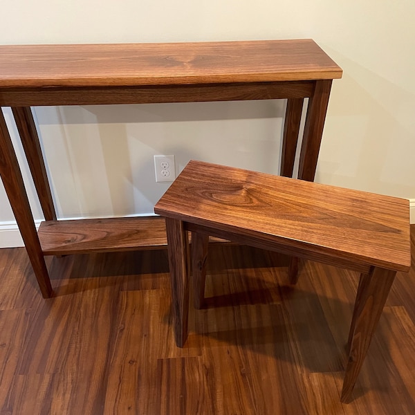 Solid Bird's Eye Maple and Cherry Entry Table - Console Table – Sofa Table – Side Table – Accent ...