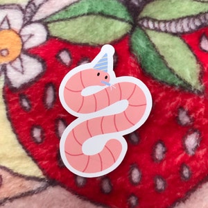 Wild Wild West Worm Sticker Cowboy Wirm Cute Earthworm Sticker - Etsy