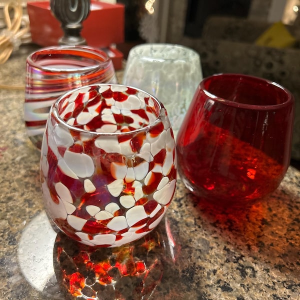 Hand Blown Glass Torch Light Pendant Various Colors - Etsy