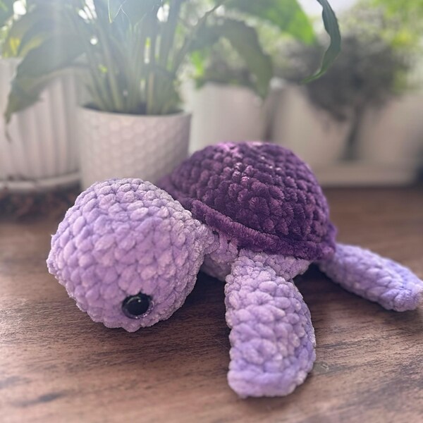 Crochet Turtle, Turtle Plushie, Turtle Toy, Sea Turtle Plushie, Sea ...