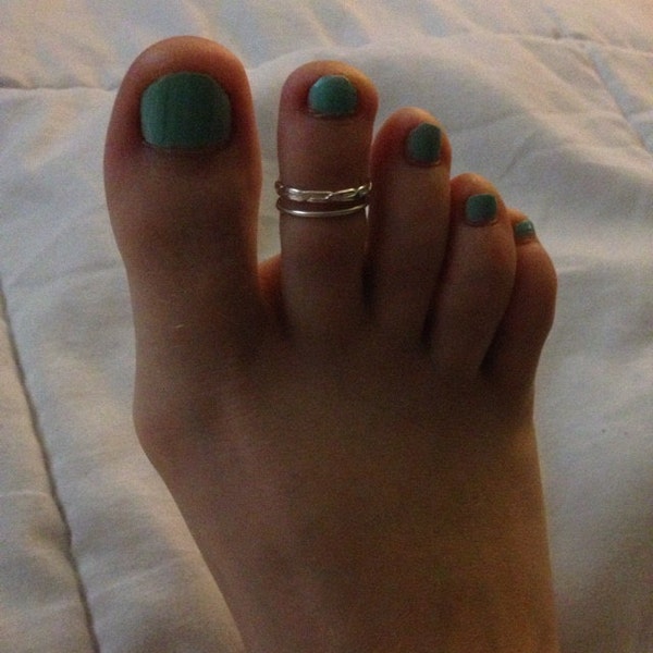 Sterling Silver Toe Ring, Knuckle Ring, Toe Jewelry, Beach Jewelry, Toe ...