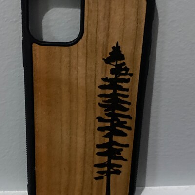 Cherry Sitka real Wood iPhone Case iPhone 15 Pro, 14, 13 Samsung Galaxy ...