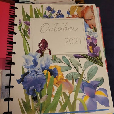 Weekly Disc-bound Calendar Printed Refill / Poppies - Etsy