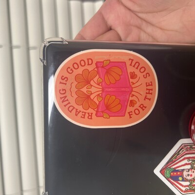 Reading is Good for the Soul Sticker Book Sticker Library Sticker - Etsy