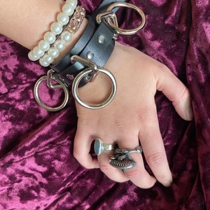 Leather Punk Collar With 9 Spikes | Etsy