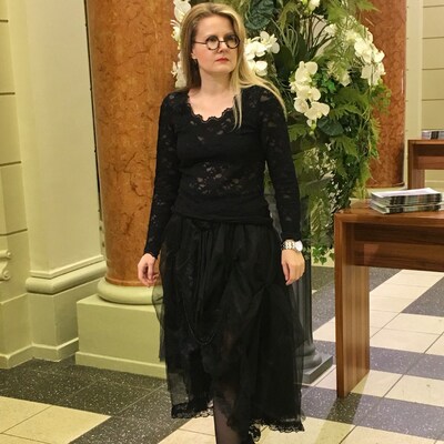 Fairytale Shabby Chic Bridal Wedding Hi Low 2 Piece Dress Gown Gothic ...