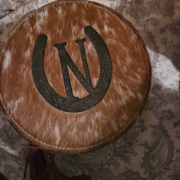 Branding Cowhide Arch Framed Sign 18 3/4 Fully Customizable Cowhide ...