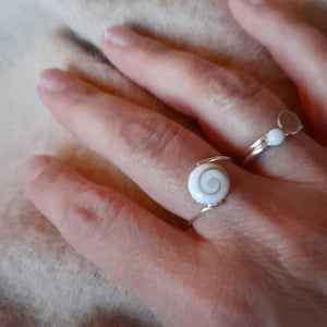 Shell Ring, Shiva Ring, Shiva Eye Ring, Sterling Silver Ring, Shell ...