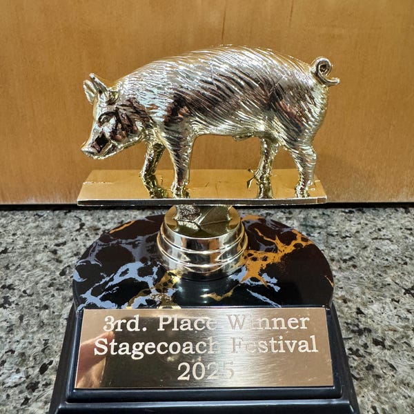 BBQ Cookout Trophy Award. Pig, Hog or Chicken, Bird. Free Engraving. - Etsy