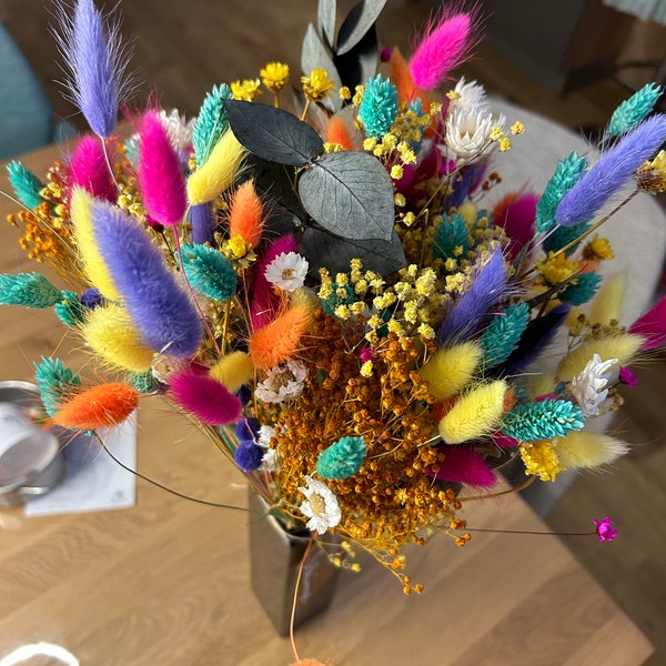 Trockenblumenstrauß FRIEDA (groß, ca. 40cm) - Etsy.de