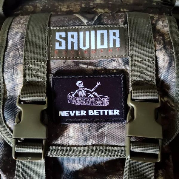 Slow is Smooth Smooth is Fast Sniper Morale Patch - Hook and Loop Backing for Backpack, Rucksack ...