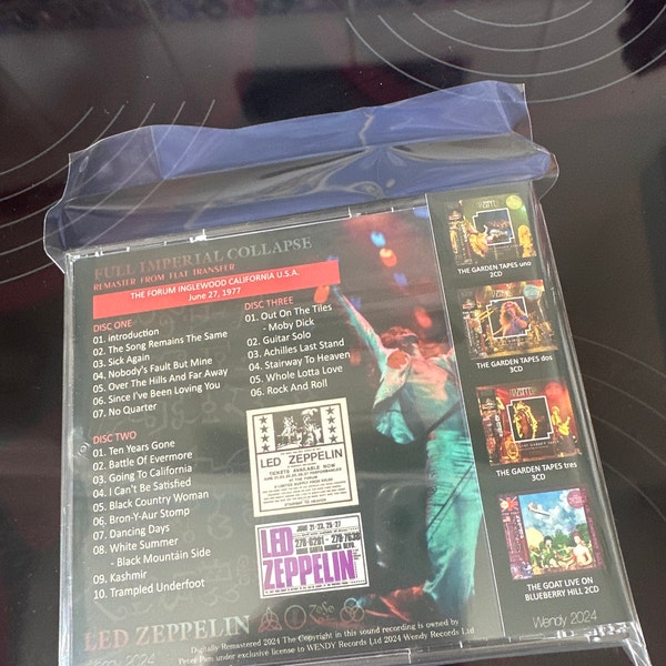 Led Zeppelin - Live 1973 Madison Square Garden, New York, 3rd Night 3CD ...